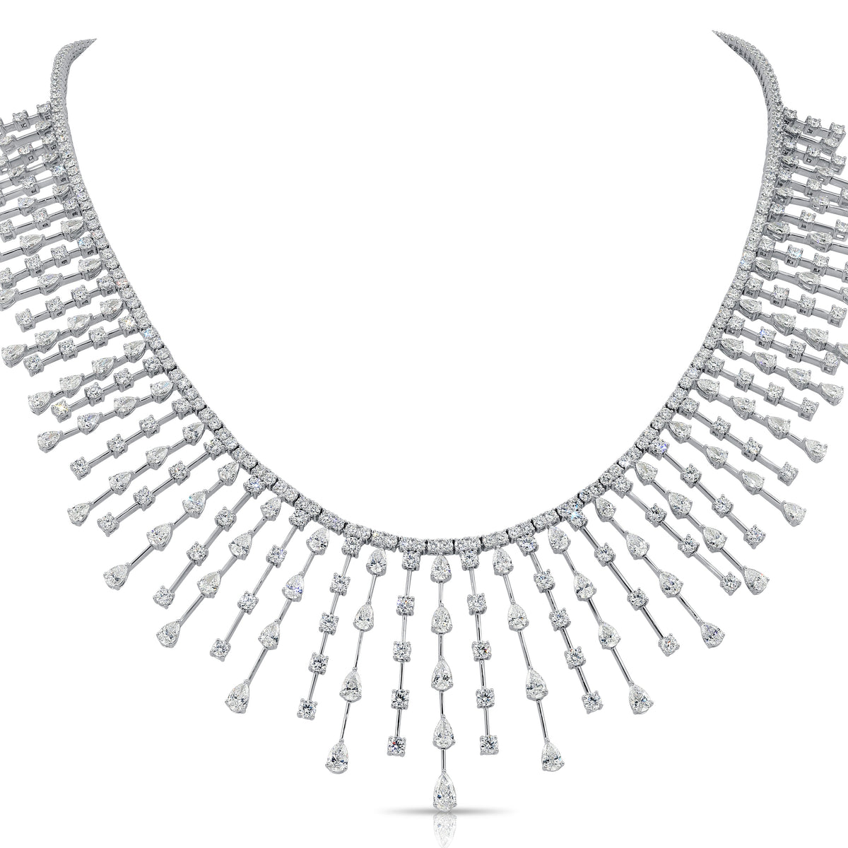 Radiant Cascade Diamond Necklace – Elgrissy Diamonds