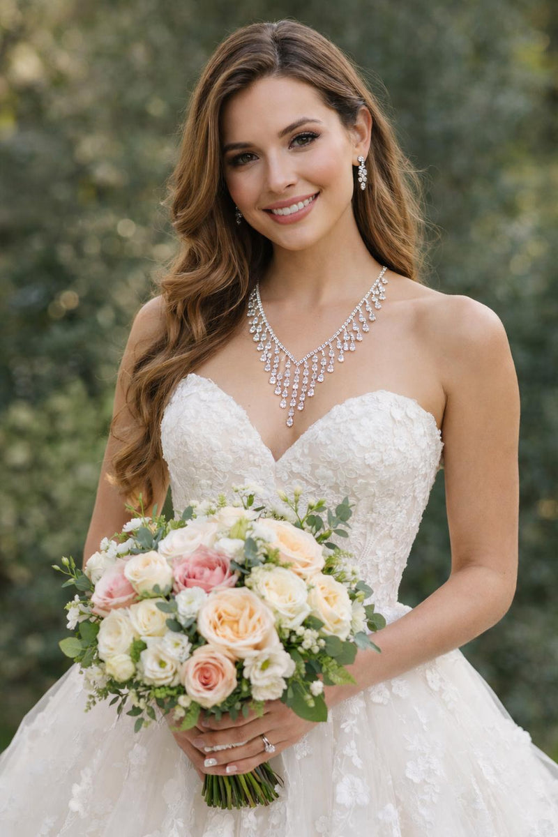 Bridal Lumière Diamond Statement Necklace – Elgrissy Diamonds